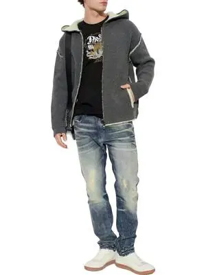 DIESEL® K-boubby Zip-fastening Hoodie - Grey
