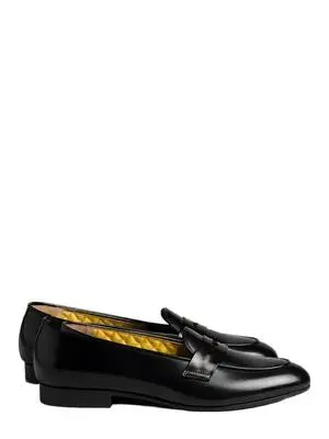 FORTELA Crosby Leather Loafers - Black