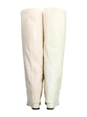 THE SELLER Pointed-toe Wedge Leather Boots - Neutrals
