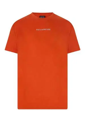 Paul & Shark Logo-print Short-sleeve T-shirt - Orange