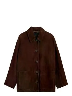 Soeur Vincenzo Suede Button-up Jacket - Brown