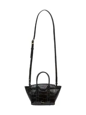 Simkhai Mini Nicola Croc-effect Leather Tote Bag - Black