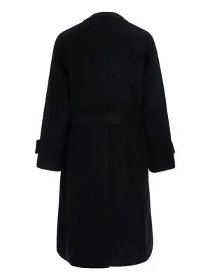 Tagliatore Double-breasted Belted Coat - Black
