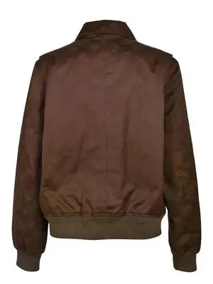 Casablanca Dark Monogram Cotton Blouson - Brown