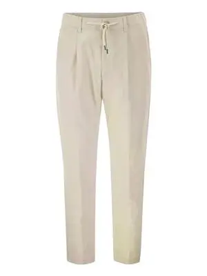 Herno Drawstring Tapered Trousers - Neutrals