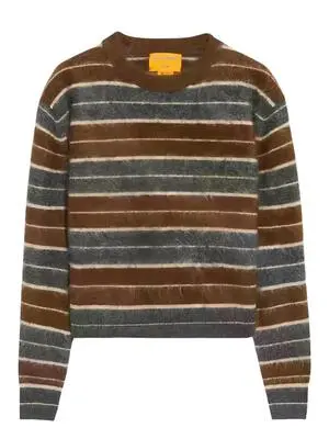 Guest In Residence Striped Cashmere Sweater - Brown