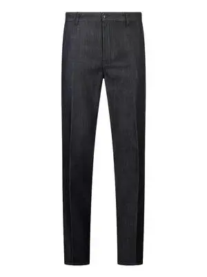 Canali Straight-leg Tailored Trousers - Blue