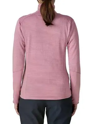 Patagonia R1 Logo-patch Fleece Jacket - Pink