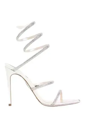 Rene Caovilla Cleo Crystal Embellished Sandals - Silver