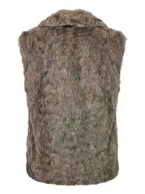 ANIYE BY Faux Fur Gilet - Neutrals