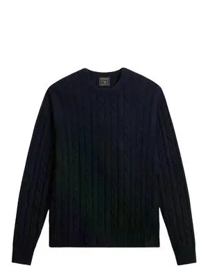 Woolrich Cable-knit Crew Neck Sweater - Blue