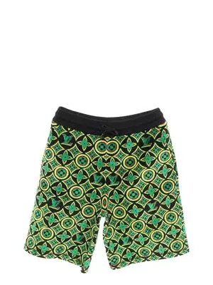 LOUIS VUITTON 2020s Monogram-pattern Track Shorts - Black
