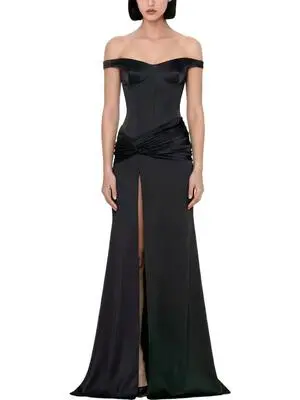 Alex Perry Off-shoulder Gown - Black