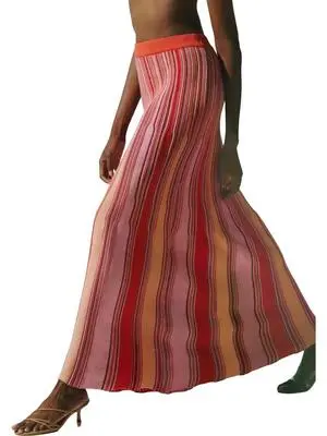 BAOBAB Carlotta Ribbed-knit Maxi Skirt - Pink