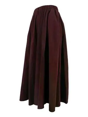 Aspesi Elasticated-waist Long Skirt - Red