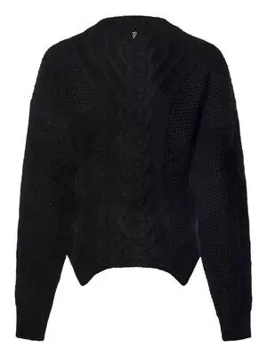 DONDUP Wool Cable-knit Sweater - Black