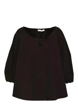 CLUB21 Flared Top With Front Tie - Black