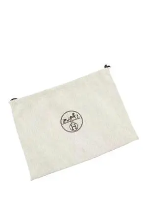 Hermès 2024 Chevre Mysore Geta Crossbody Bag - White