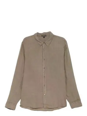 JAMES PERSE Lightweight Linen Shirt - Green
