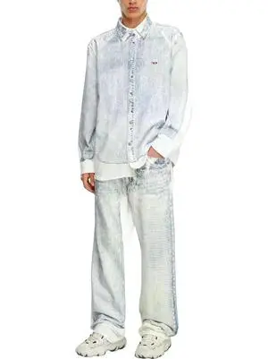 DIESEL® D-simply-over-s Denim Shirt - Blue