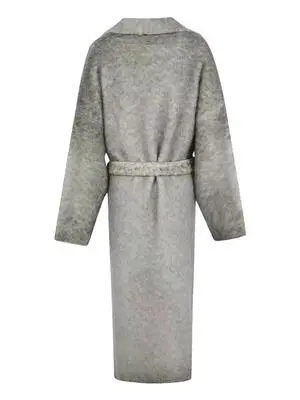 Avant Toi Belted Alpaca Coat - Grey