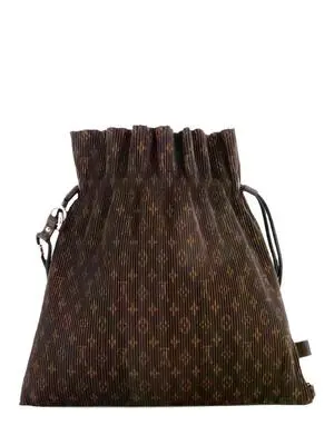 LOUIS VUITTON Louis Vuitton Explorer Pleated Monogram Canvas MM Shoulder Bag