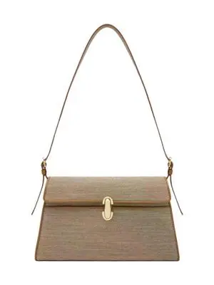 Savette Symmetry Leather-trim Shoulder Bag - Neutrals