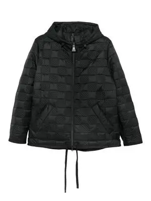 BETTY BARCLAY Quilted Hooded Jacket - Black