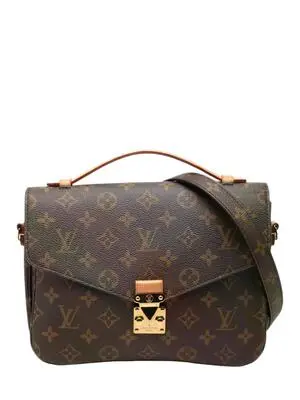 LOUIS VUITTON Monogram Pochette Metis Satchel - Brown