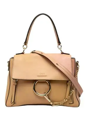 Chloé Faye Leather Satchel - Brown