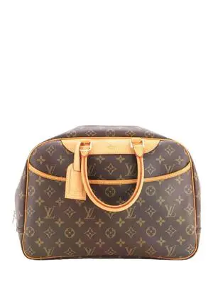LOUIS VUITTON Deauville Monogram Canvas Handbag - Brown