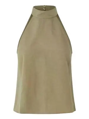 SAMSOE SAMSOE Samsøe Samsøe Halterneck Sleeveless Blouse - Brown