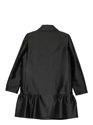 Dice Kayek Sequin-embellished Ruffled Coat - Black
