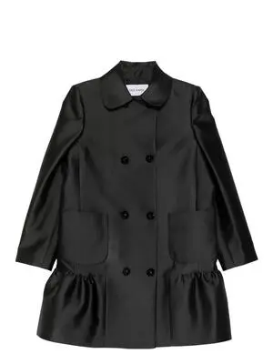 Dice Kayek Sequin-embellished Ruffled Coat - Black