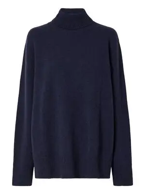 THE ROW Stepny Wool And Cashmere-blend Turtleneck Sweater - Blue