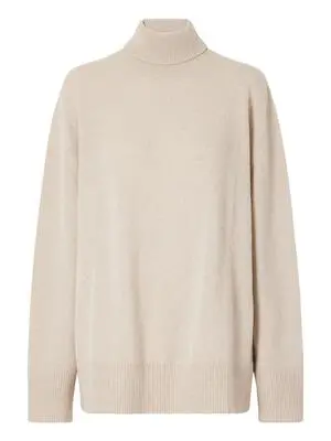 THE ROW Stepny Wool And Cashmere-blend Turtleneck Sweater - Neutrals