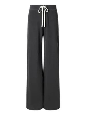 JAMES PERSE Wide-leg Cotton Track Pants - Gray