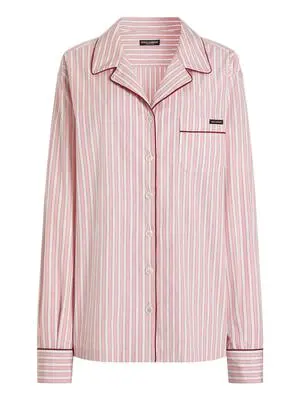 Dolce & Gabbana Striped Poplin Shirt - Multicolor