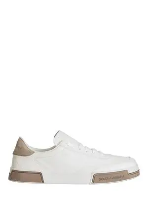 Dolce & Gabbana Portofino Yacht Calfskin Lace-up Sneakers - Multicolor