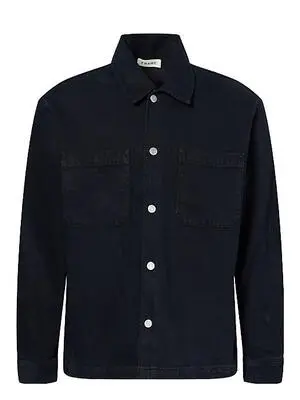 FRAME Patch-pocket Relaxed-fit Denim Overshirt - Sharp