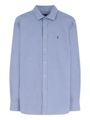 Polo Ralph Lauren Cotton Shirt With Front Logo - Blue