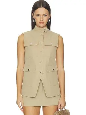ALIGNE Winnie Pocket Gilet - Tan