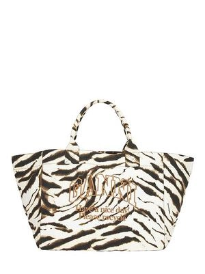 GANNI Xxl Shopper Zebra Bag - Multi