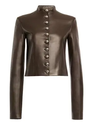 Altuzarra Dixon Leather Jacket - Brown