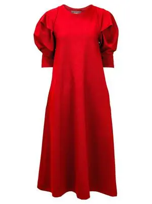 NOLA Lily Midi Dress - Red