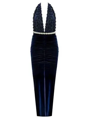 NUR KARAATA Starlit Throne Dress - Blue