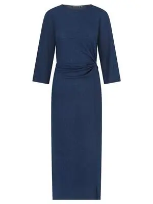 RAVE ON TREND Knot Detail Summer Maxi Dress - Blue