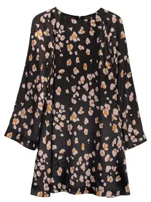 Dolores Promesas Laura Printed Dress - Black