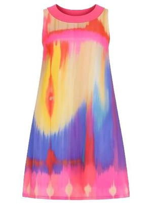 CONQUISTA Print Sleeveless Dress Chill Pepper Red