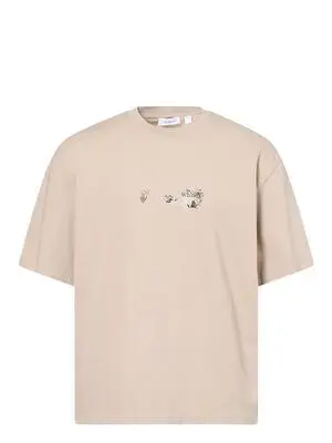 Off-White Spices Arrow Brand-print Cotton T-shirt - String